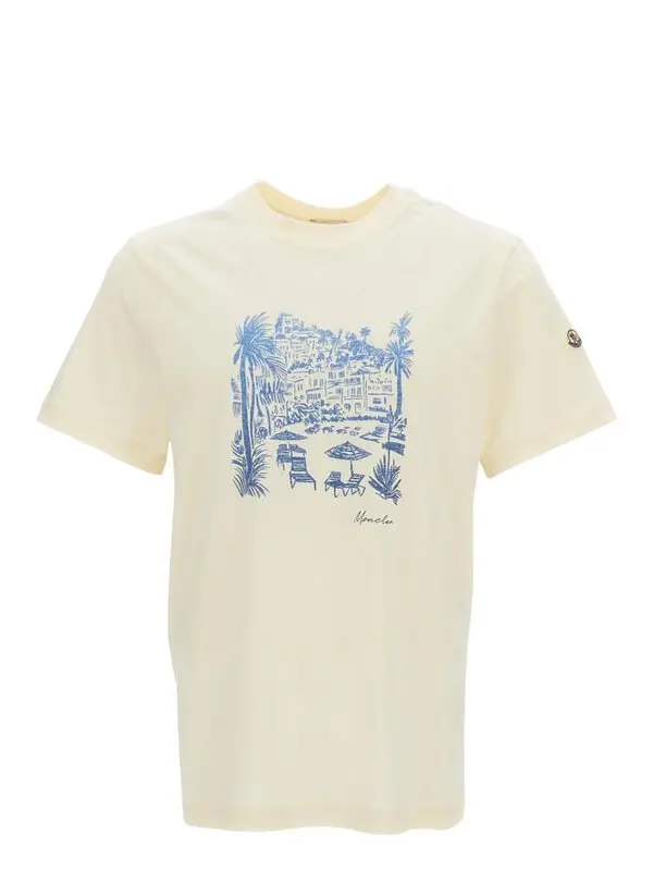 Moncler Short-sleeved T-shirt - Cream