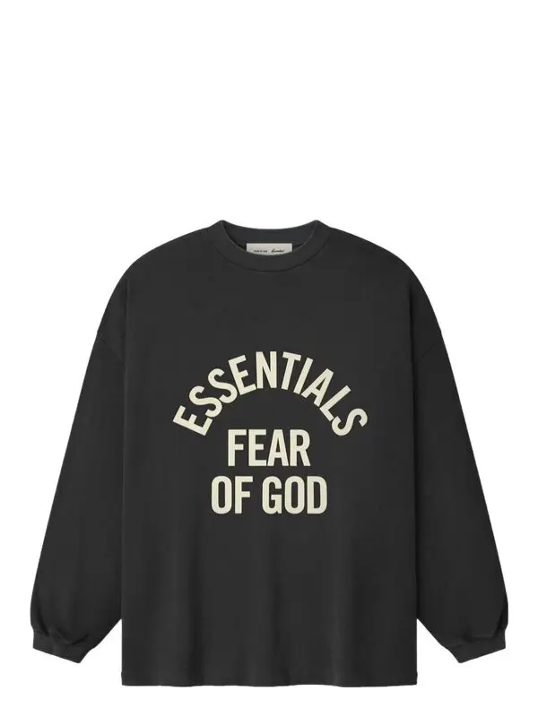 Fear Of God Campus 90s Long Sleeve T-shirt - Faded Black