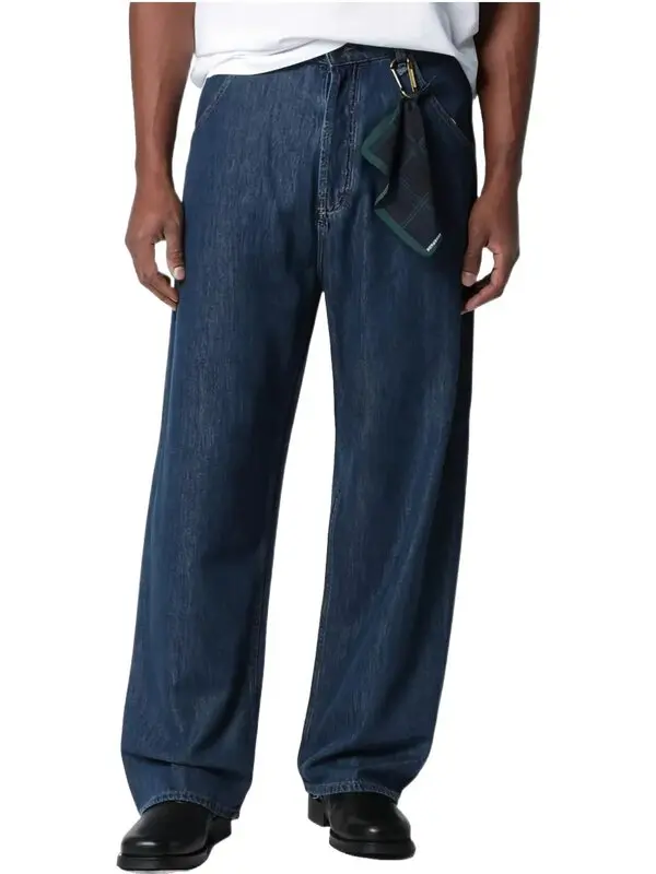 DARKPARK Indigo Blue Cotton-blend Jeans - Black