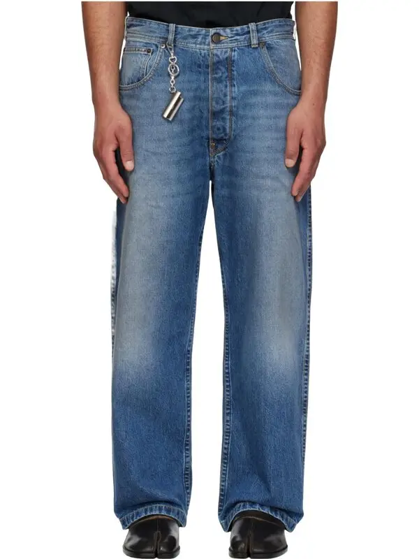 MAISON MARGIELA Faded Straight Leg Jeans - Blue