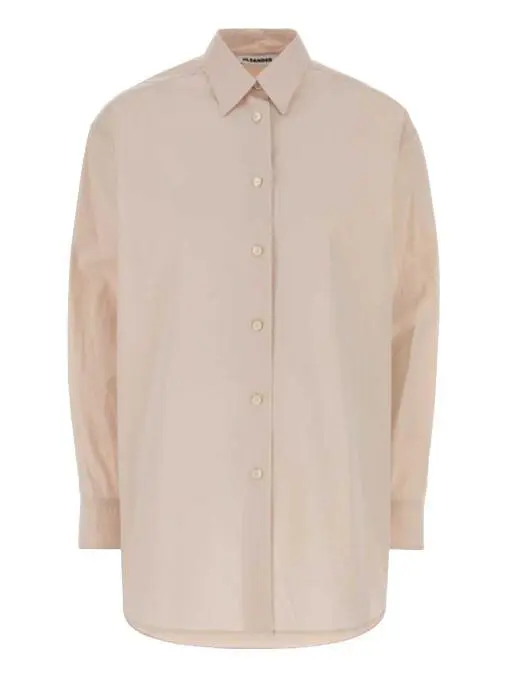 JIL SANDER Lightweight Poplin Shirt - Nude