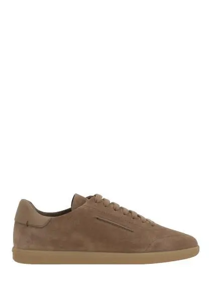 Zegna Suede Lace-up Sneakers - Dark Beige