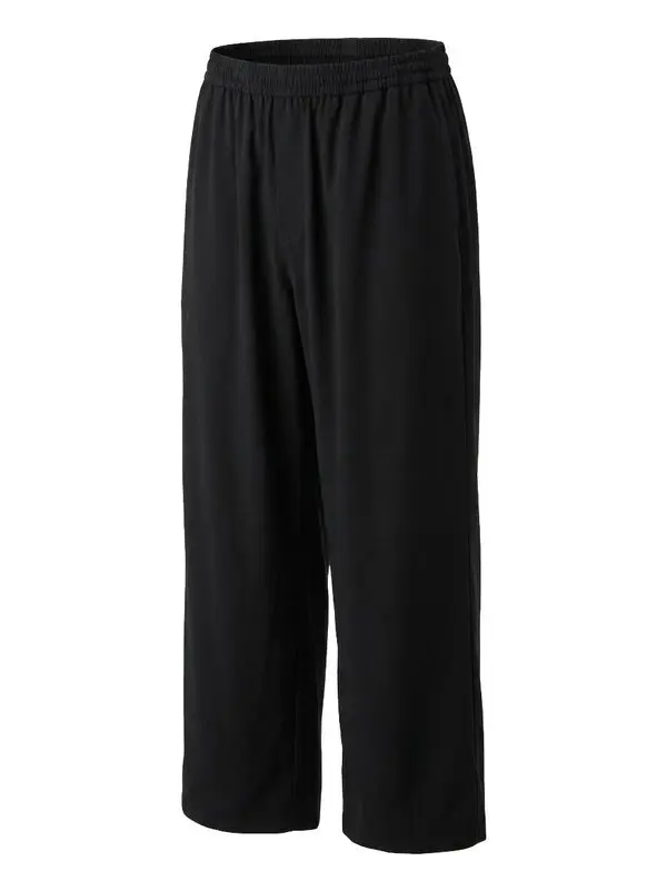 Gucci Wool Twill Wide Leg Leisure Pants - Black