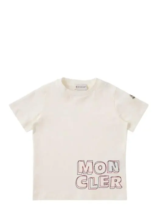 Moncler Logo Cotton T-shirt - White