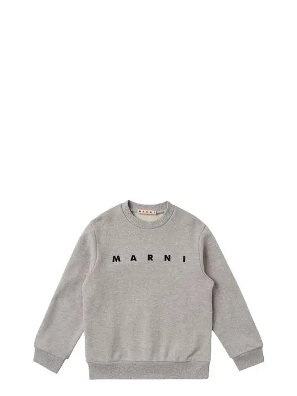 Marni Crewneck Logo Sweatshirt - Gray