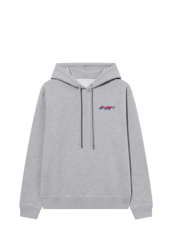 Off-White Shadow Logo Hoodie - Grey