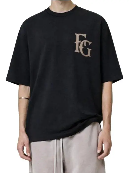 Fear Of God Logo-print Short-sleeve T-shirt - Black