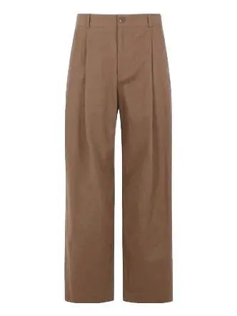 THE ROW Tibor Regular Fit Pants - Brown