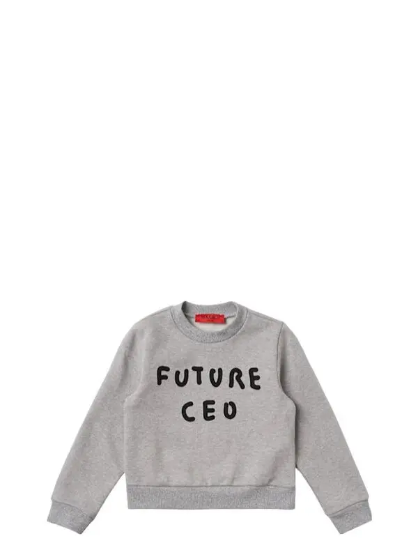 MAXCO. Max&co. Crewneck Embroidered Sweatshirt - Gray