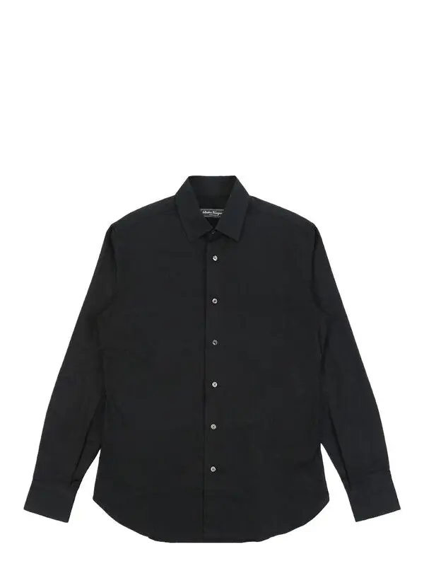 FERRAGAMO Lapel Shirt - Black
