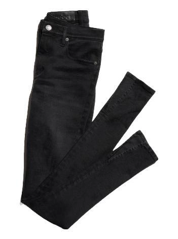 Gucci High-rise Skinny Jeans With Split Hem - Black