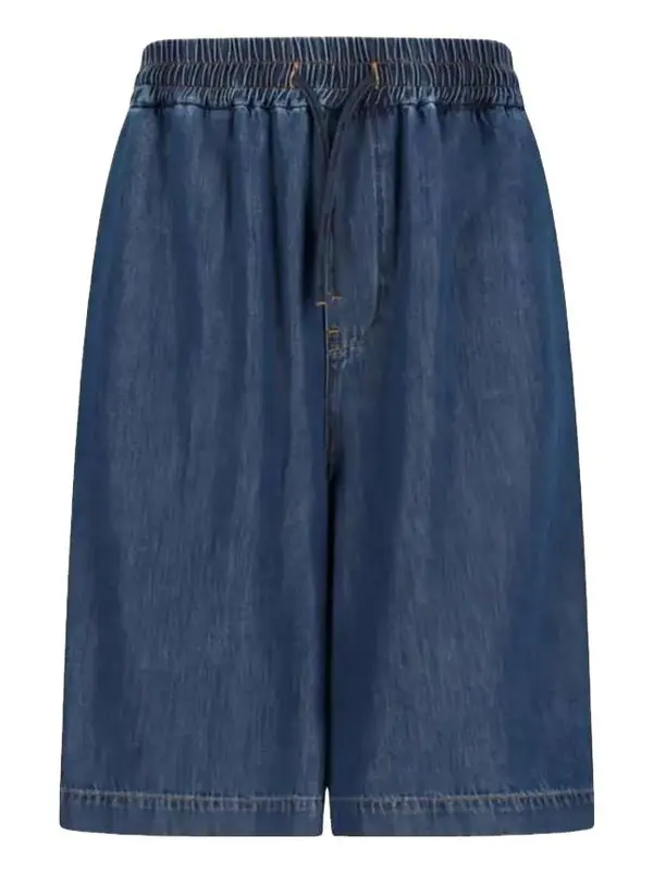 DARKPARK Drawstring Denim Shorts - Medium Blue