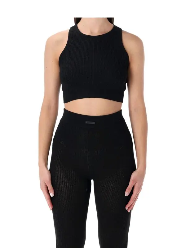 Fear Of God Waffle Sport Tank Top - Black