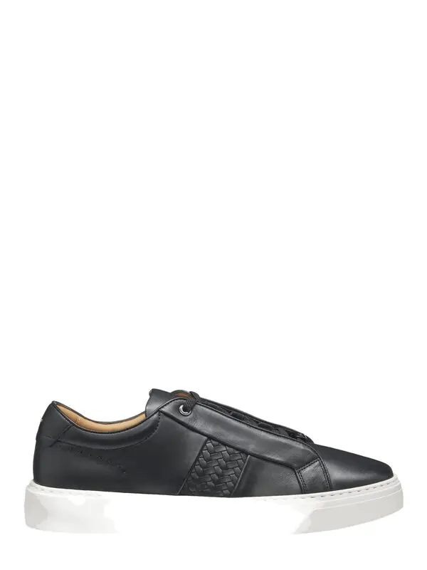 Hugo Boss Gary Trainers With Woven Details - Black