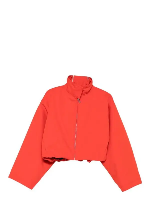 Alaïa Cropped Zip-up Jacket - Orange