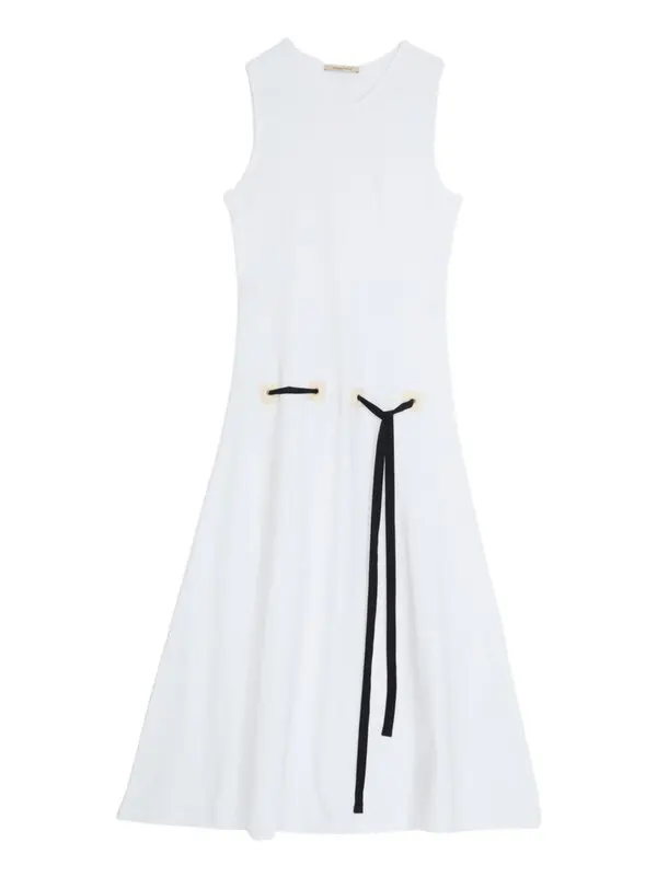 Paloma Wool Sleeveless Eyelet Detail Dress - White