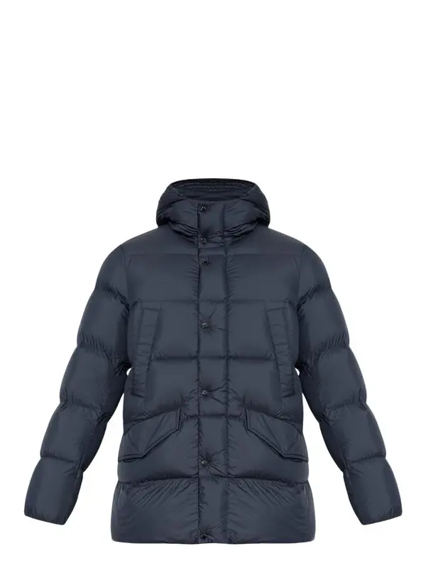 Woolrich Hooded Puffer Jacket - Navy Blue