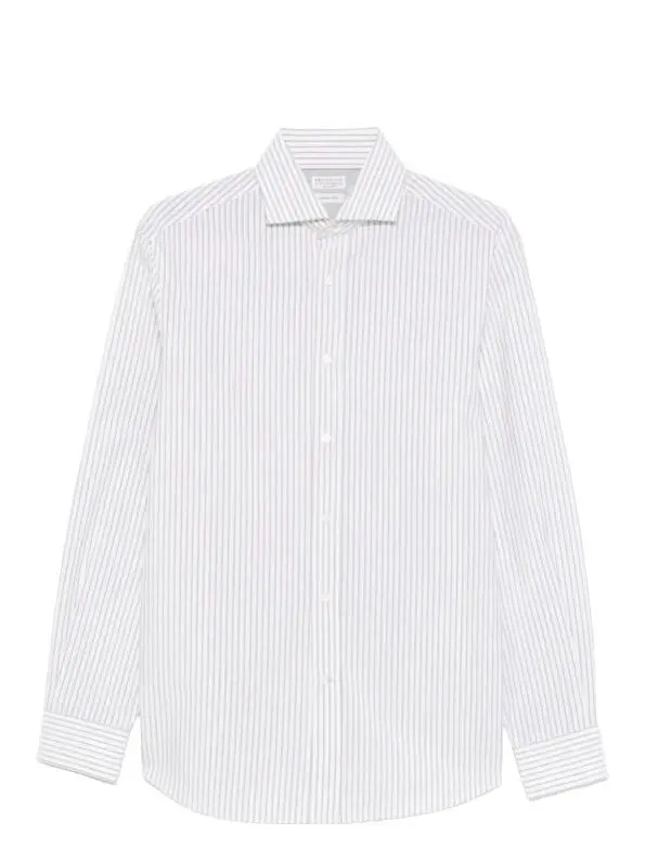 Brunello Cucinelli Striped Shirt - White