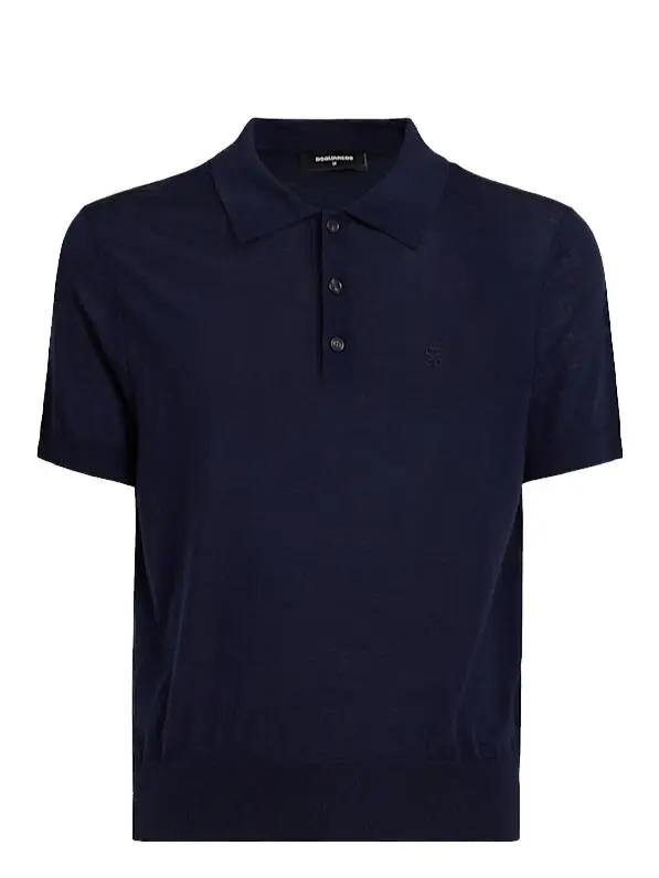 Dsquared2 Knit Polo - Black