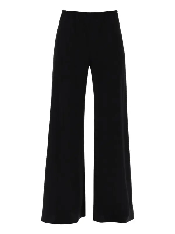 THE ROW Gala Wide-leg Trousers - Black