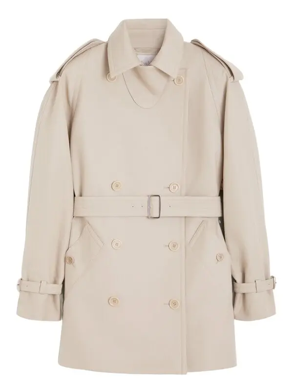 Max Mara Cacio Double-breasted Coat - Sand-colored