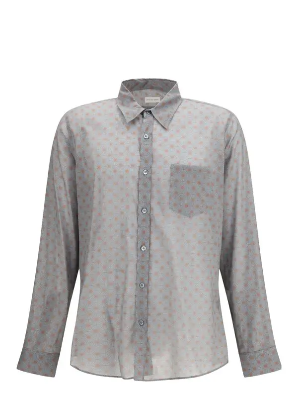 Dries Van Noten Long-sleeved Shirt - Gray