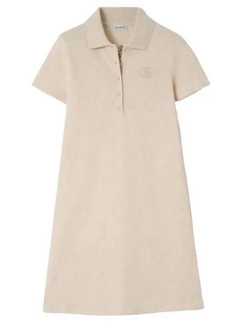 Burberry Embroidered Polo Dress - Beige
