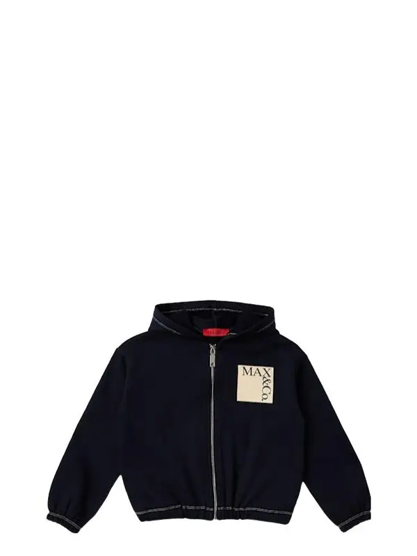 MAXCO. Max&co. Cotton Zip-up Hoodie - Black