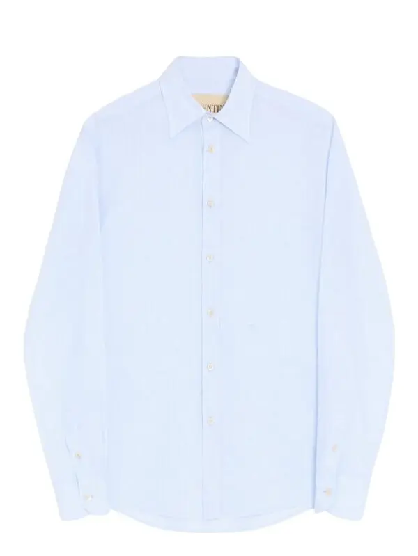 Valentino Garavani Scarf-collar Linen Shirt - Dawn