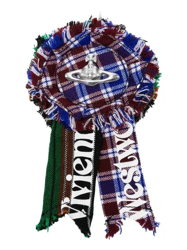 VIVIENNE WESTWOOD Rosette Orb Tartan Charm - Multicolor