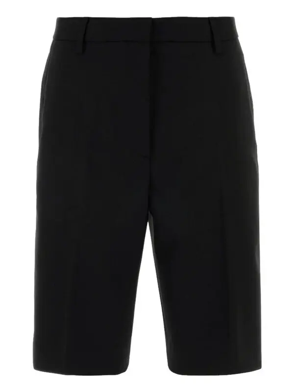 Dries Van Noten Straight Leg Shorts - Black