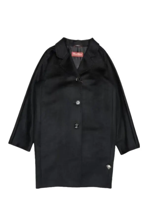 Max Mara Lapel Coat - Black