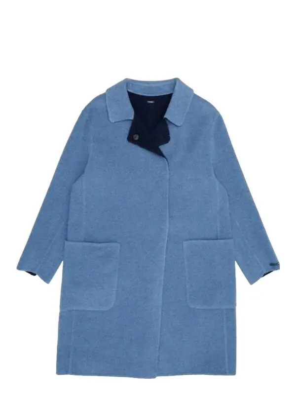 Max Mara Lapel Coat - Blue