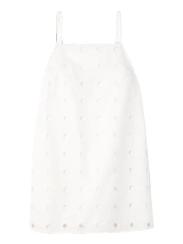 Posse Square Neck Dress With Adjustable Straps - White