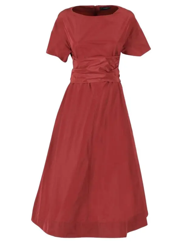 Max Mara Taeffeta Dress - Red