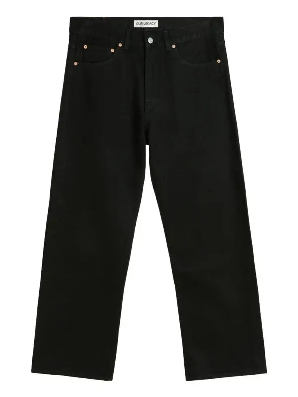 Our Legacy Third Cut Wide-leg Jeans - Black