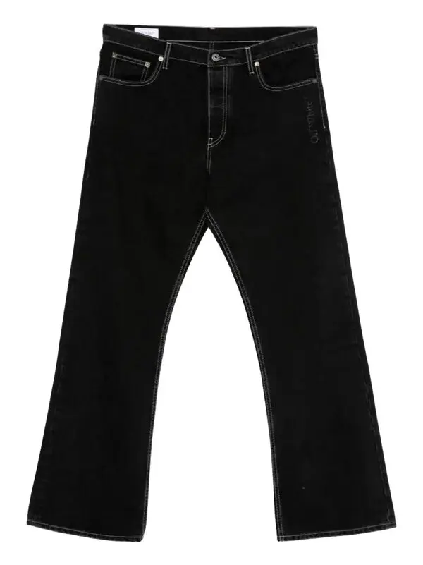 Off-White Half Arrow Slim Relax Jeans - Black