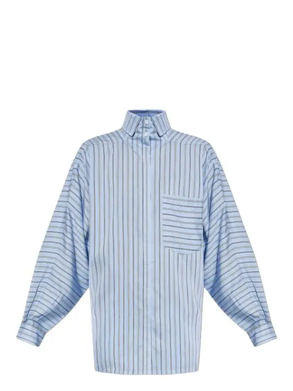 IRO PARIS Long Sleeve Striped Shirt - Blue