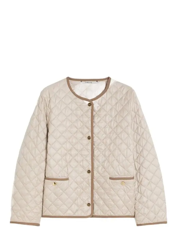 Max Mara Quilted Long-sleeve Jacket With Snap Buttons - No