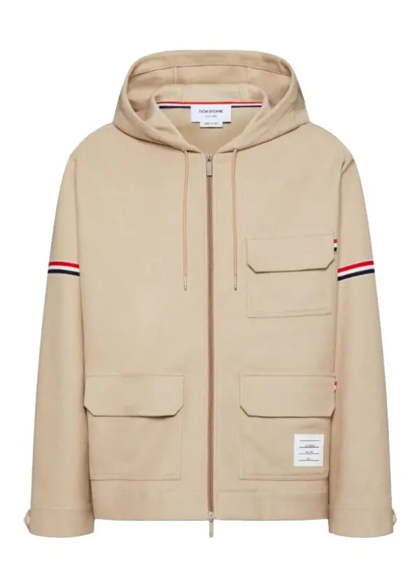 Thom Browne Oversized Parka - Beige