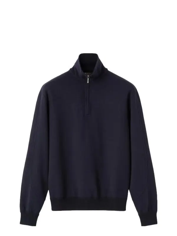 Loro Piana Whitney Half-zip Sweater - Navy