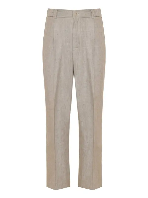 Brioni Pleated Trousers - Nude
