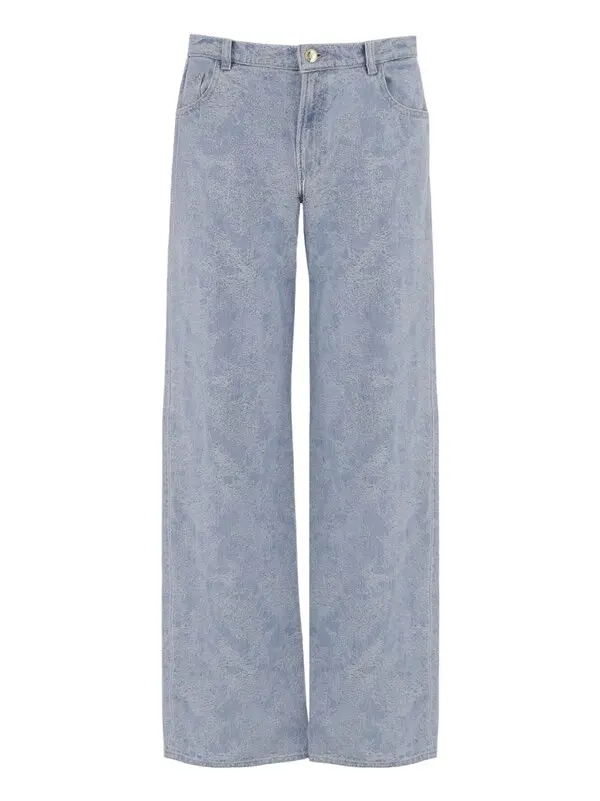 Just Cavalli Wide-leg Jeans - Light-colored Denim