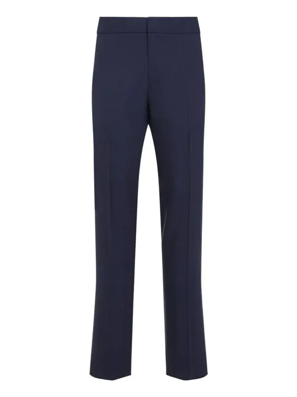 Zegna Oasi Lino Straight Leg Trousers - Black