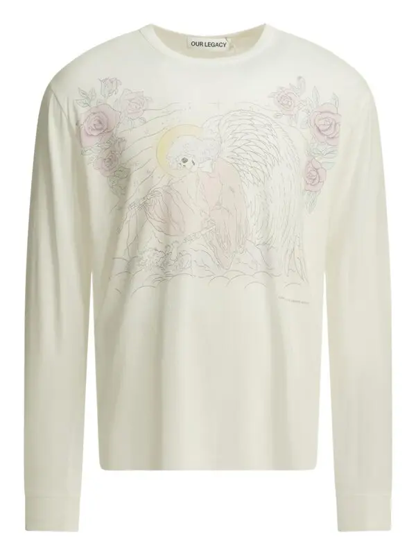 Our Legacy Cruise Graphic Long Sleeve T-shirt - White