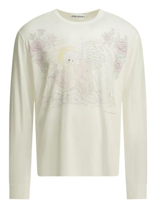 Our Legacy Cruise Graphic Long Sleeve T-shirt - White