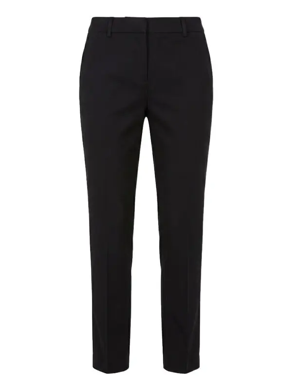 Peserico Tailored Straight-leg Trousers - Black