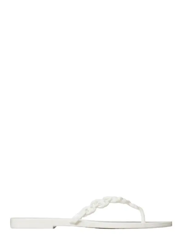 Tory Burch Gemini Link Jelly Flip-flops - White