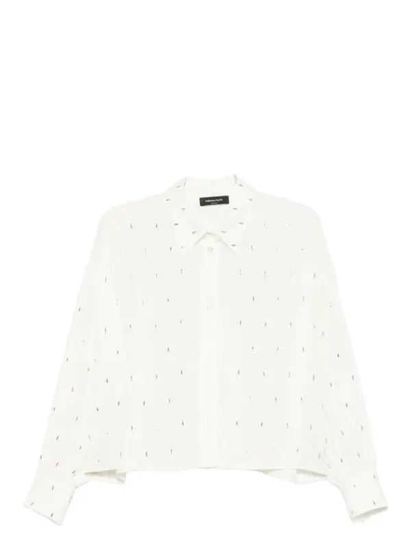 Fabiana Filippi Embellished Button-down Shirt - Off White