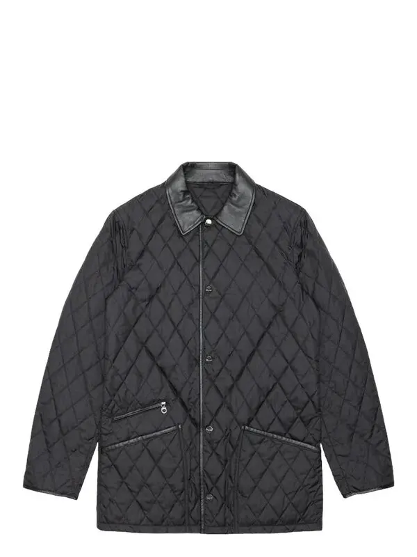 FERRAGAMO Quilted Casual Jacket - Black